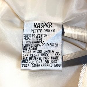 Kasper | Dresses | Kasper Elegant Sleeveless Dress Cream Colored With ...